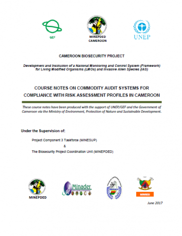 Course notes on commodity audit systems for compliance with risk ...